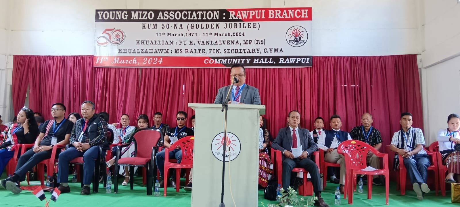 MP K. Vena'n YMA Golden Jubilee hmanpui - The Zozam Times